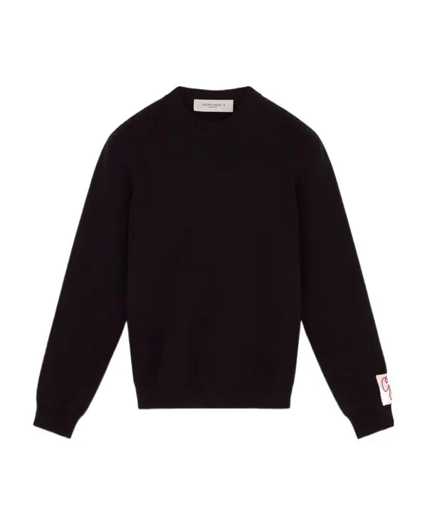 GOLDEN GOOSE Logo Detailed Knitted Jumper