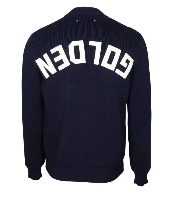 GOLDEN GOOSE Logo Detailed Knitted Jumper