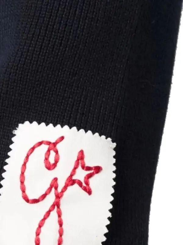 GOLDEN GOOSE Logo Detailed Knitted Jumper