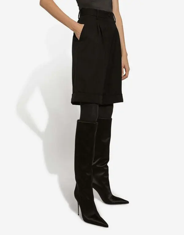 Dolce & Gabbana High Waist Gabardine Shorts