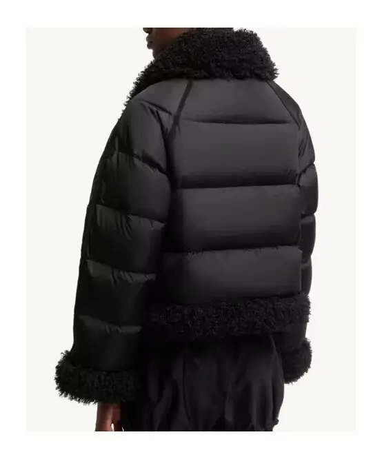 Moncler Teddy-trimmed Down Jacket