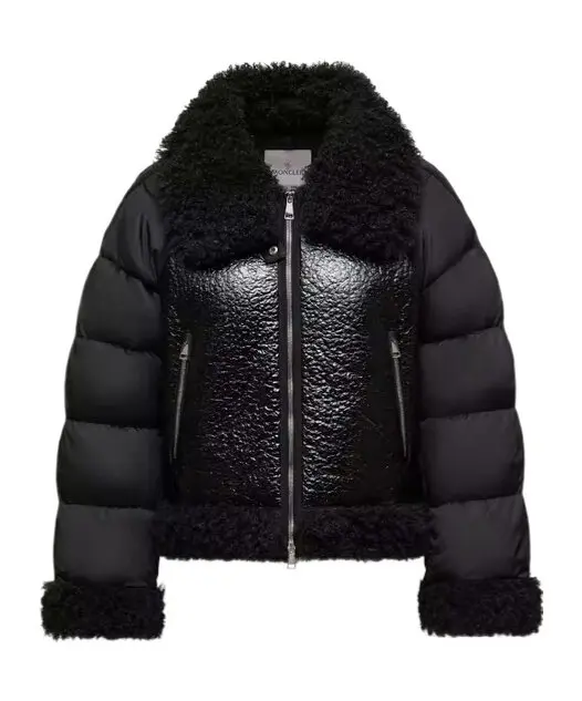 Moncler Teddy-trimmed Down Jacket - No