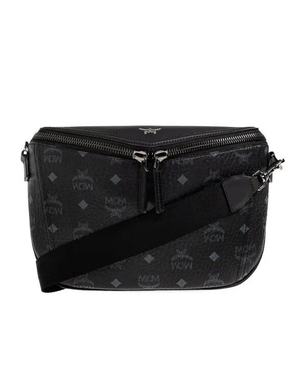 Mcm Small Diamant 3d Crossbody Bag - Black