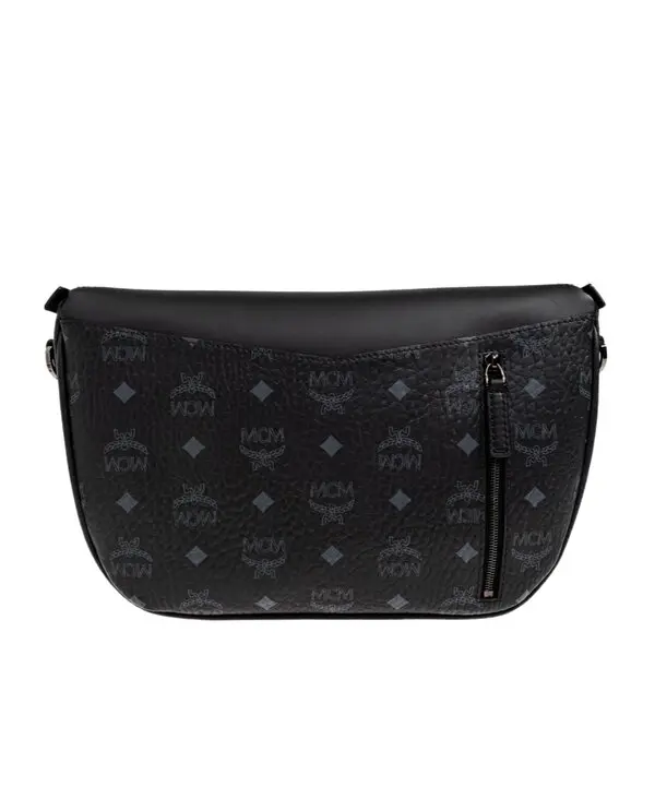 Mcm Small Diamant 3d Crossbody Bag - Black