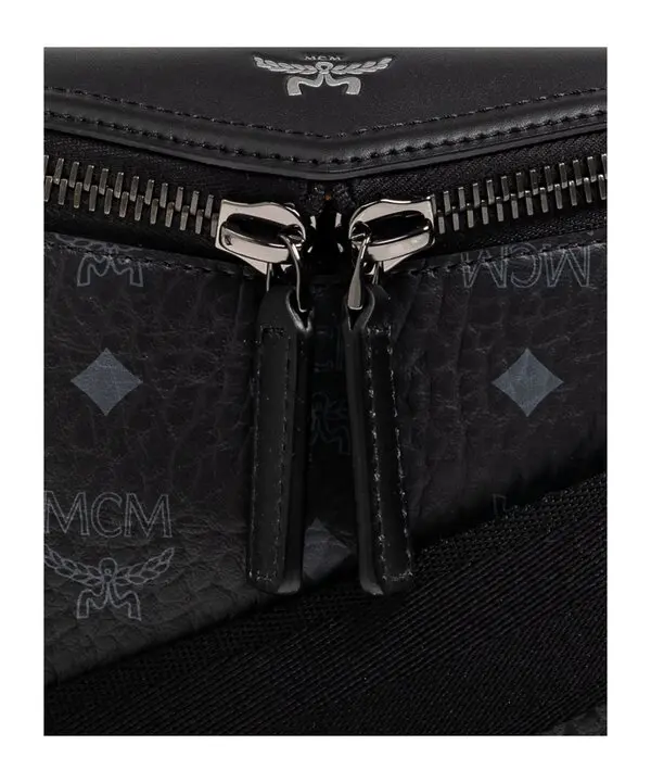 Mcm Small Diamant 3d Crossbody Bag - Black