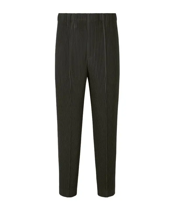 Issey Miyake Homme Plissé Pleated Trousers - Cola Grey