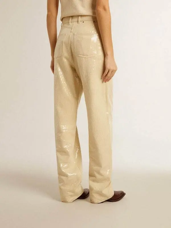 GOLDEN GOOSE Kim Sequin Embellished Jeans