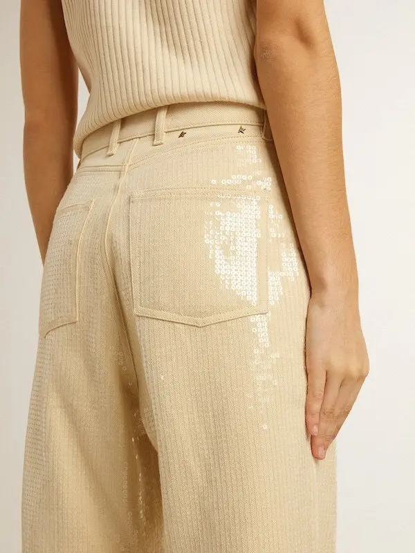 GOLDEN GOOSE Kim Sequin Embellished Jeans
