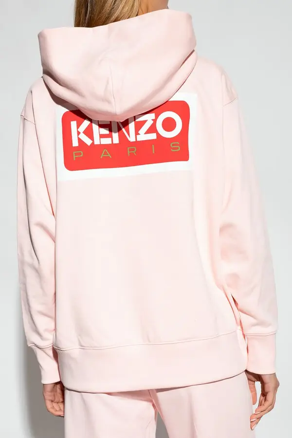 Kenzo Logo Embroidered Hoodie