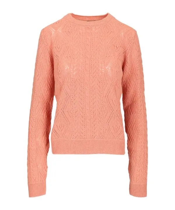 Etro Long-sleeved Crewneck Knitted Jumper With Textured Pattern