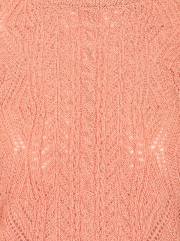 Etro Long-sleeved Crewneck Knitted Jumper With Textured Pattern