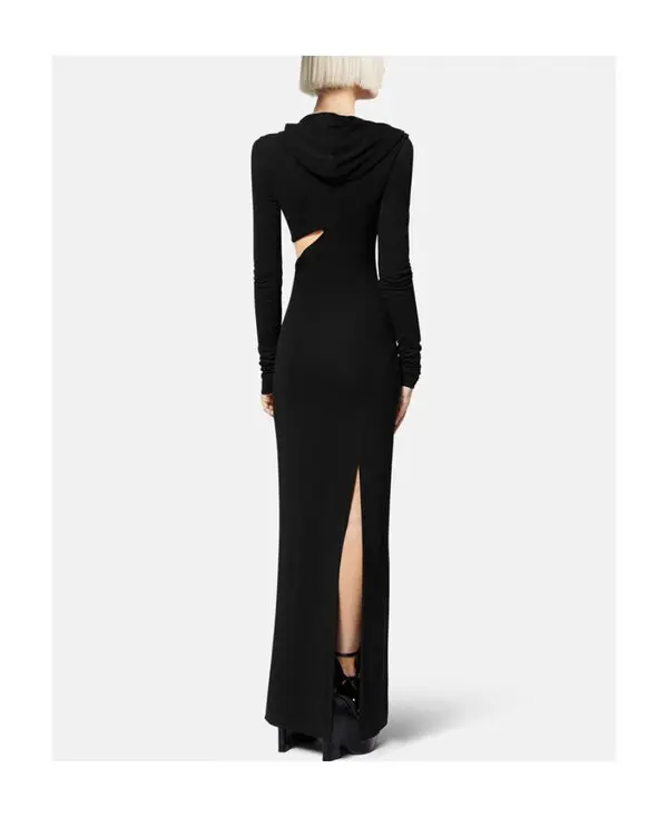 Versace Cut-out Hooded Maxi Dress