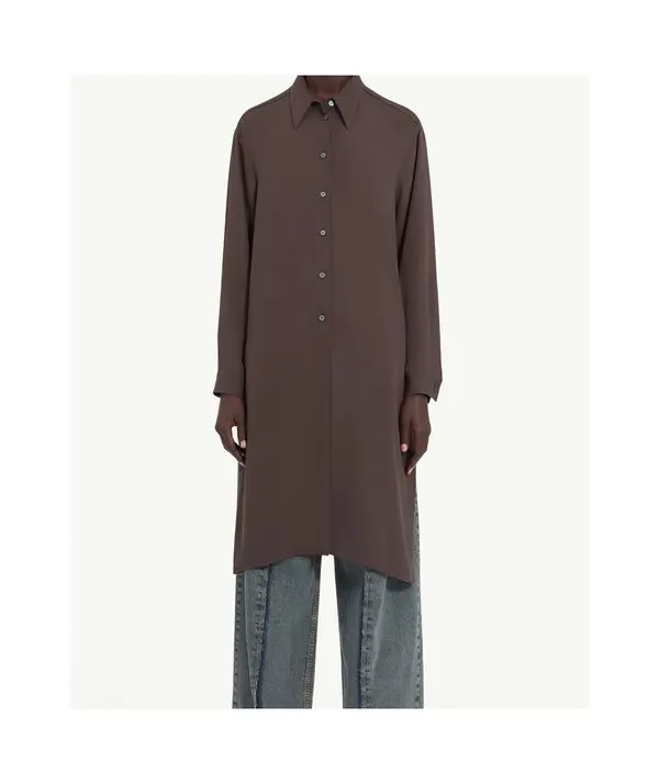 MAISON MARGIELA Draped Front Tie Shirt