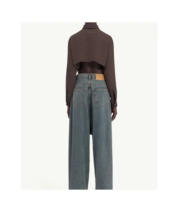 MAISON MARGIELA Draped Front Tie Shirt