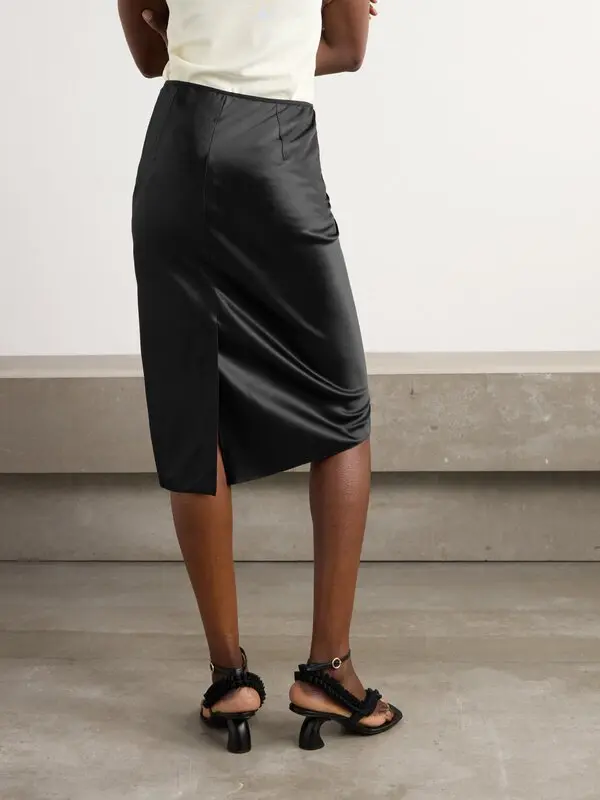 Dries Van Noten Elastic Waist Skirt With Back Slits