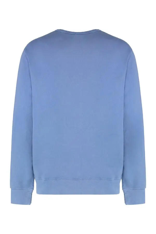Polo Ralph Lauren Logo Embroidered Crewneck Sweatshirt - Blue