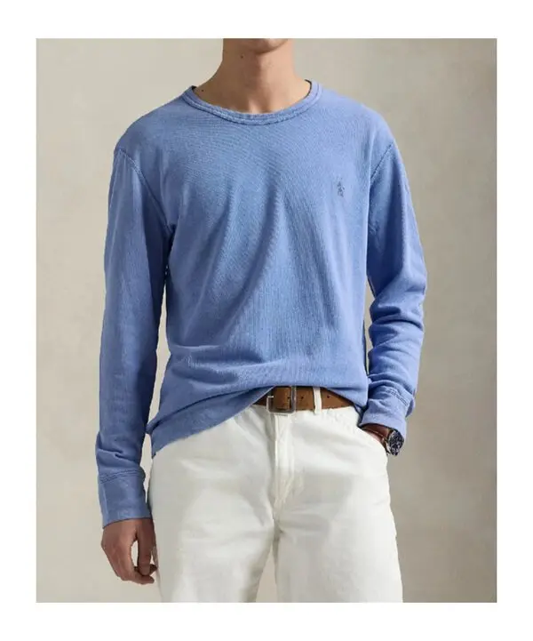 Polo Ralph Lauren Logo Embroidered Crewneck Sweatshirt - Blue