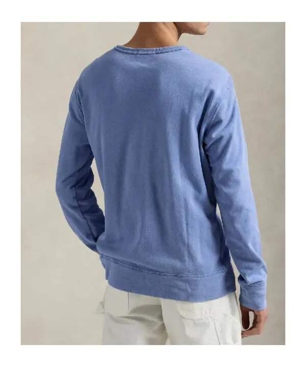 Polo Ralph Lauren Logo Embroidered Crewneck Sweatshirt - Blue