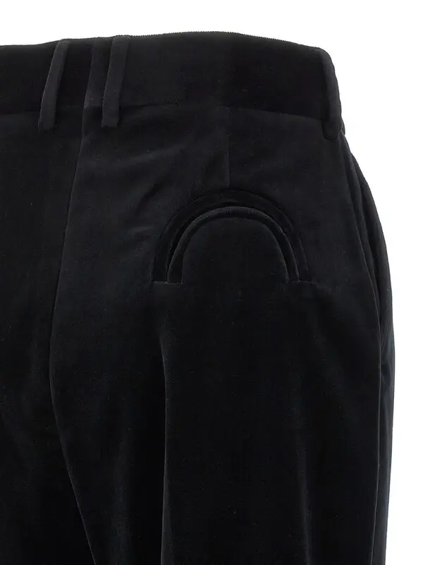 BLAZÉ MILANO Pleated Velvet Trousers