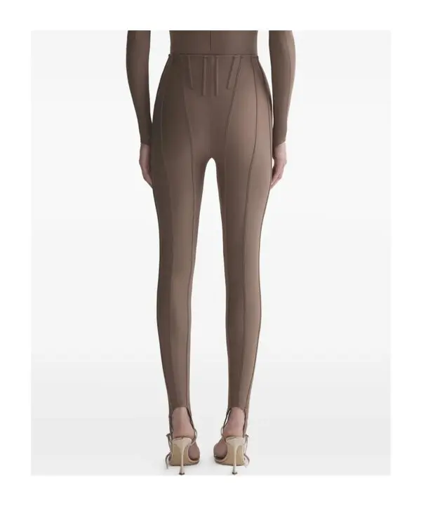 MUGLER Seam-detail Leggings