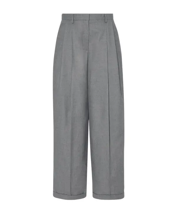 THE ROW Pleated Trousers - Gray