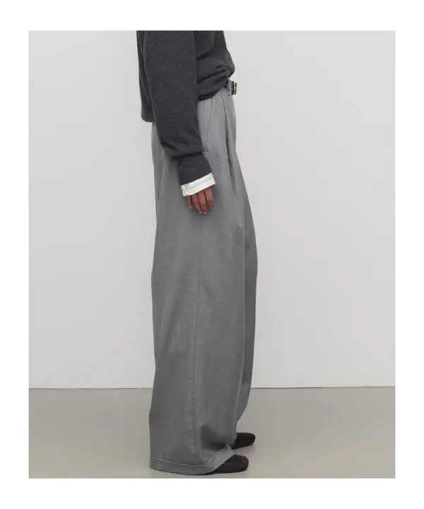 THE ROW Pleated Trousers - Grey