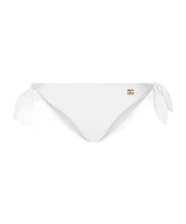 Dolce & Gabbana Tie Bikini Bottoms - White