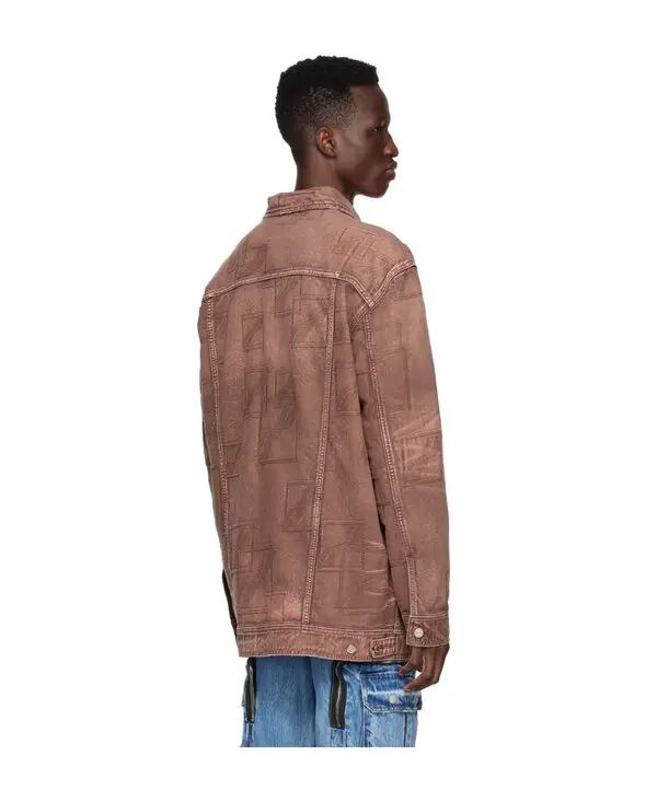 We11Done Logo Lapel Denim Jacket