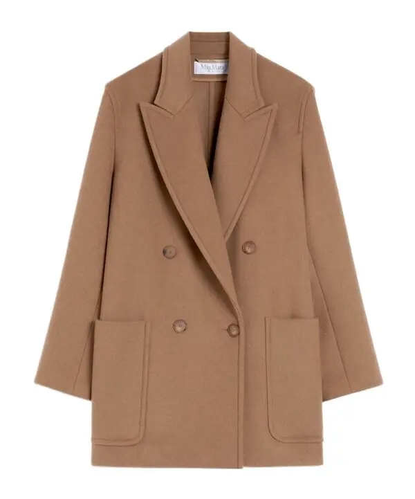 Max Mara Wool And Cashmere Double-breasted Jacket