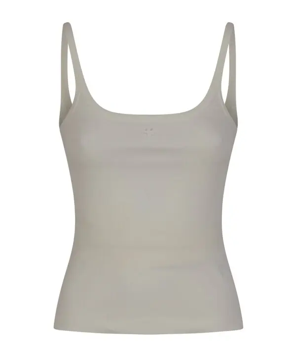 COURREGES Courrèges Ribbed Cut-out Tank Top - Nude