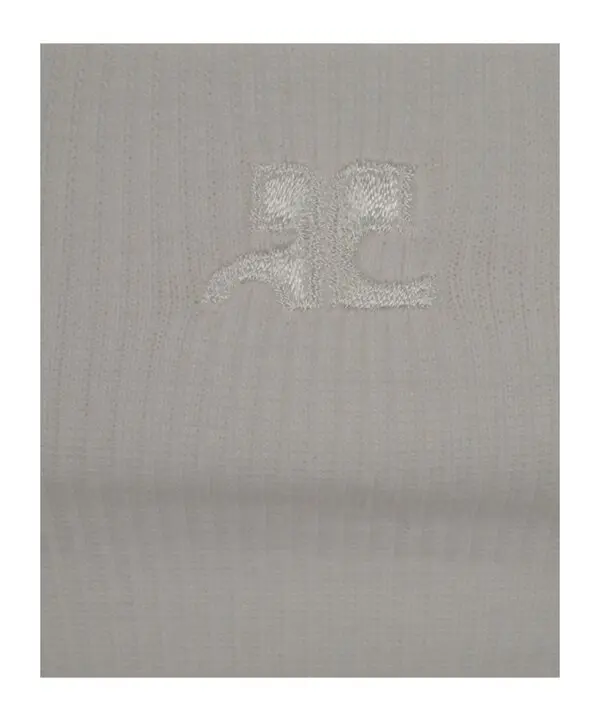 COURREGES Courrèges Ribbed Cut-out Tank Top