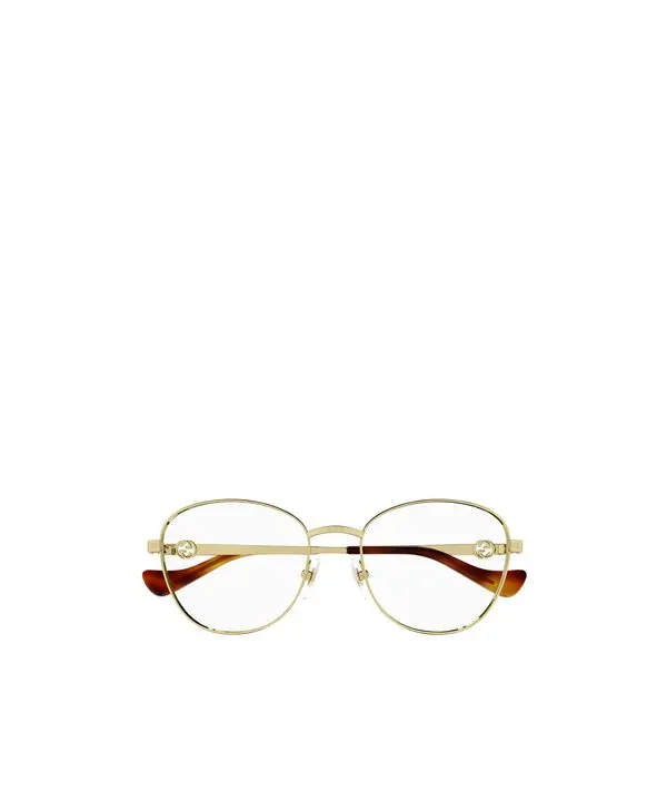 Gucci Round Frame Eyeglasses - Nude