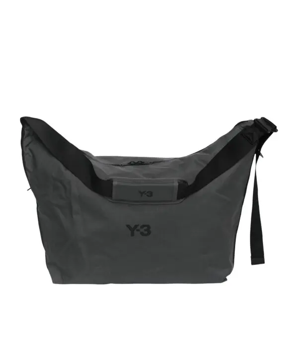 Y3 Logo Patch Shoulder Bag - Black
