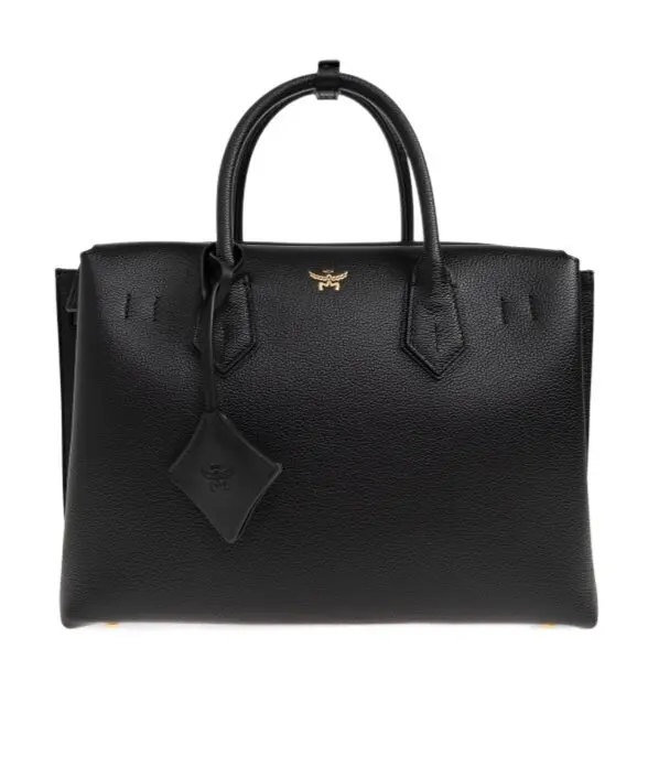 Mcm Medium Milla Tote Bag - Black