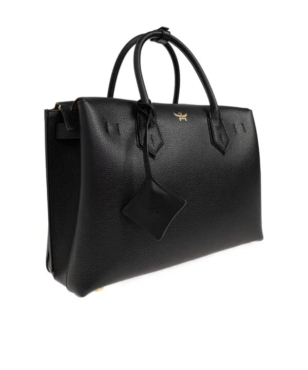 Mcm Medium Milla Tote Bag - Black