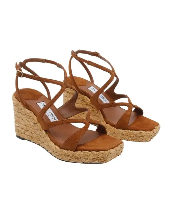 JIMMY CHOO Ayla 85mm Wedge Sandals