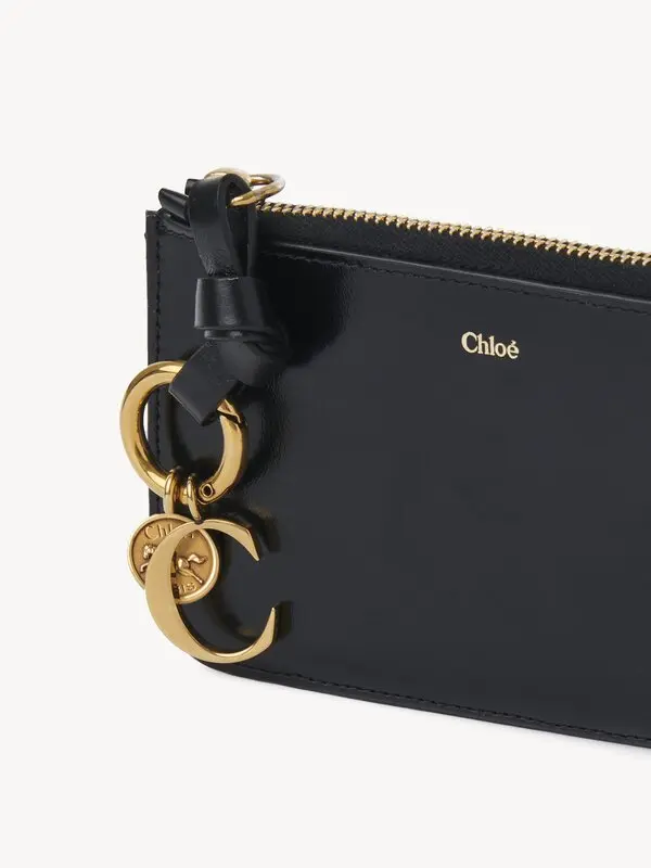 Chloé Alphabet Purse In Shiny Leather - Black