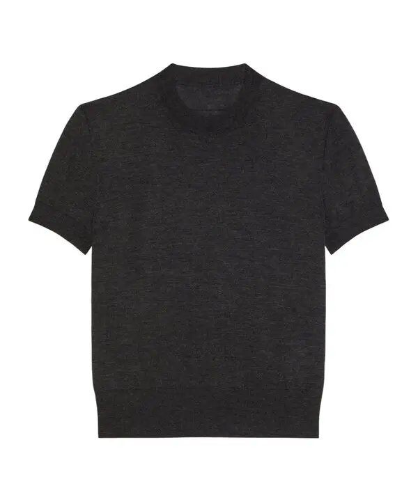 Givenchy Short-sleeved Crew Neck Sweater - Black