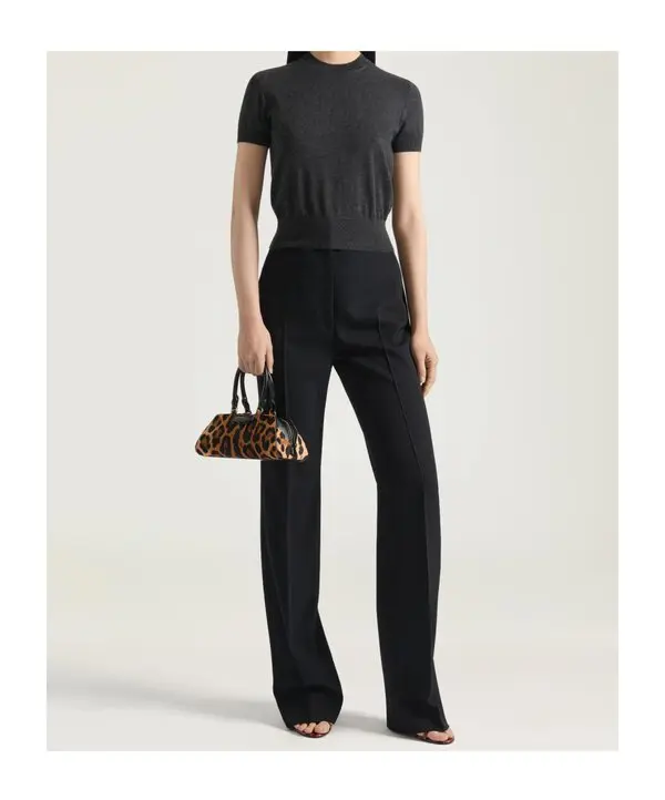 Givenchy Short-sleeved Crew Neck Sweater - Black