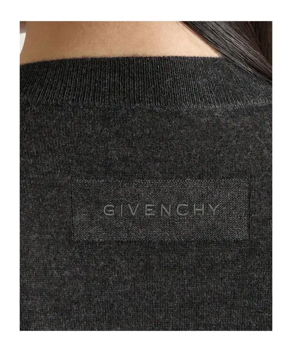 Givenchy Short-sleeved Crew Neck Sweater - Black