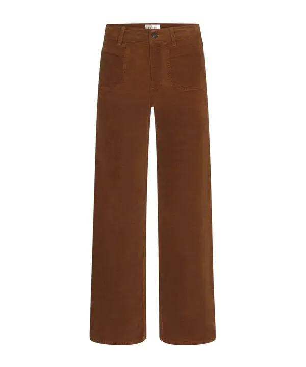 FRAME High-rise Flared-leg Corduroy Trousers