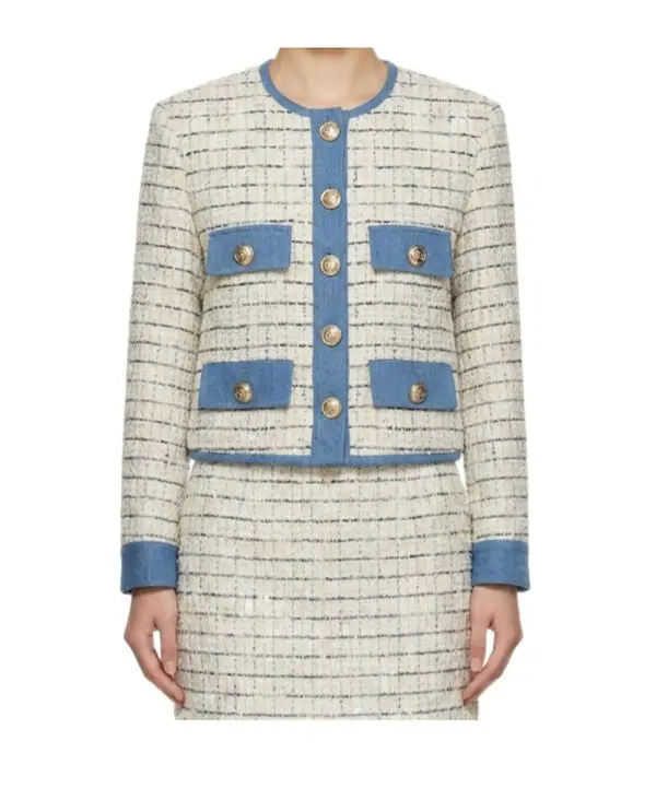 Marissa Chiara Long Sleeve Cropped Jacket