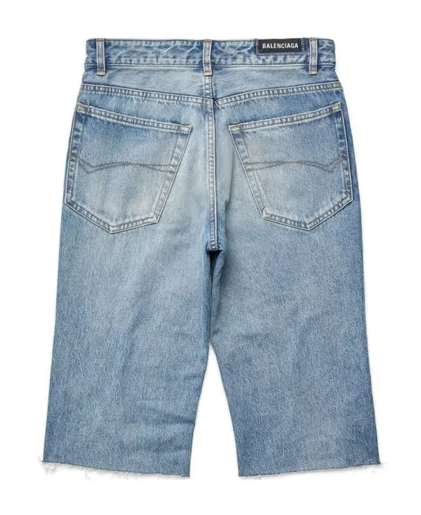 Balenciaga Slim Denim Shorts