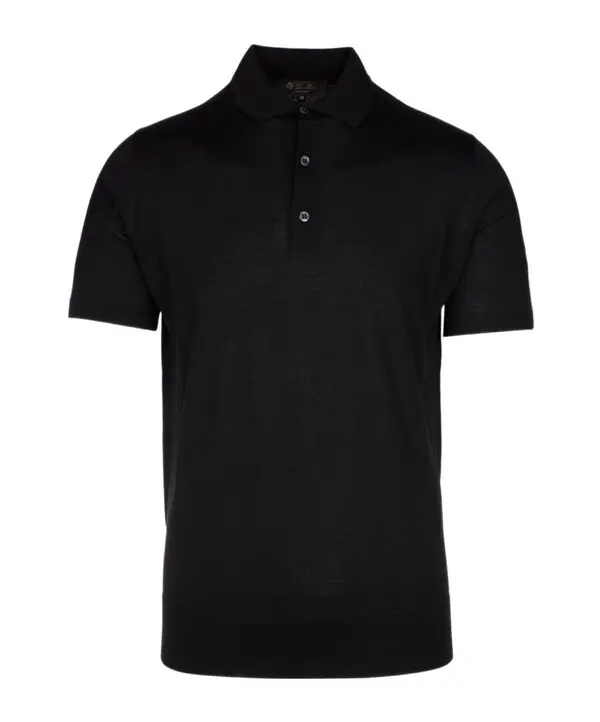 Loro Piana Wish Short-sleeved Polo Shirt - Black