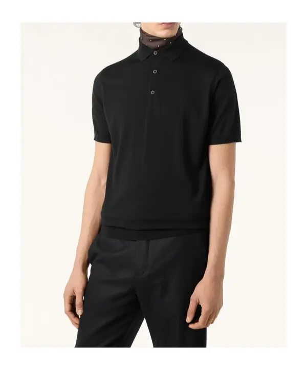 Loro Piana Wish Short-sleeved Polo Shirt - Black