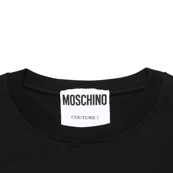 Moschino Double Question Mark Crewneck T-shirt - Black