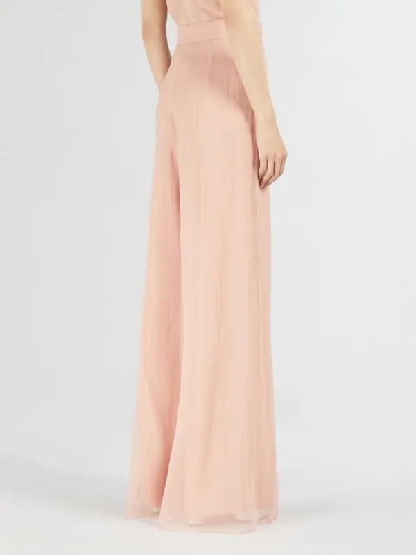 Max Mara Wide-leg High-waist Logo Pants