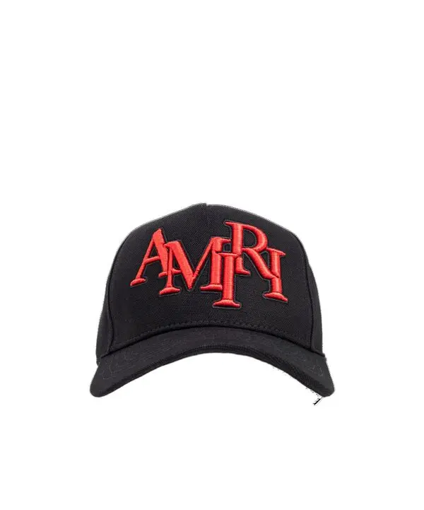 Amiri Logo Embroidered Baseball Cap - Black