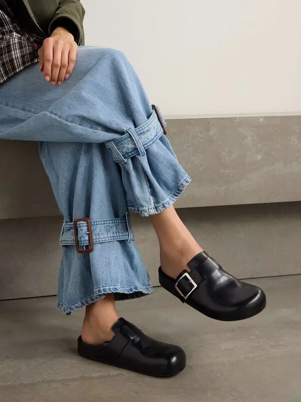 Loewe Ease Buckle Mule In Vegetable-tanned Calfskin