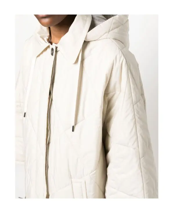 Brunello Cucinelli Quilted Coat - White